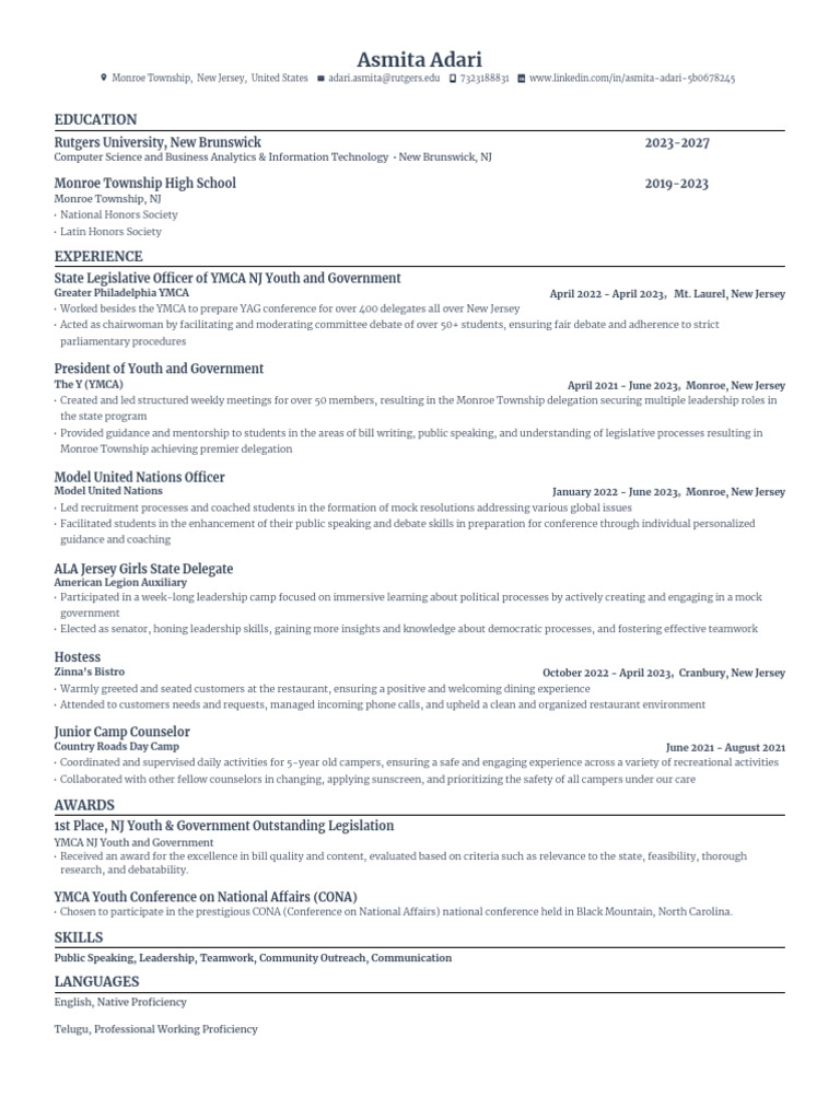 Final Resume! | PDF