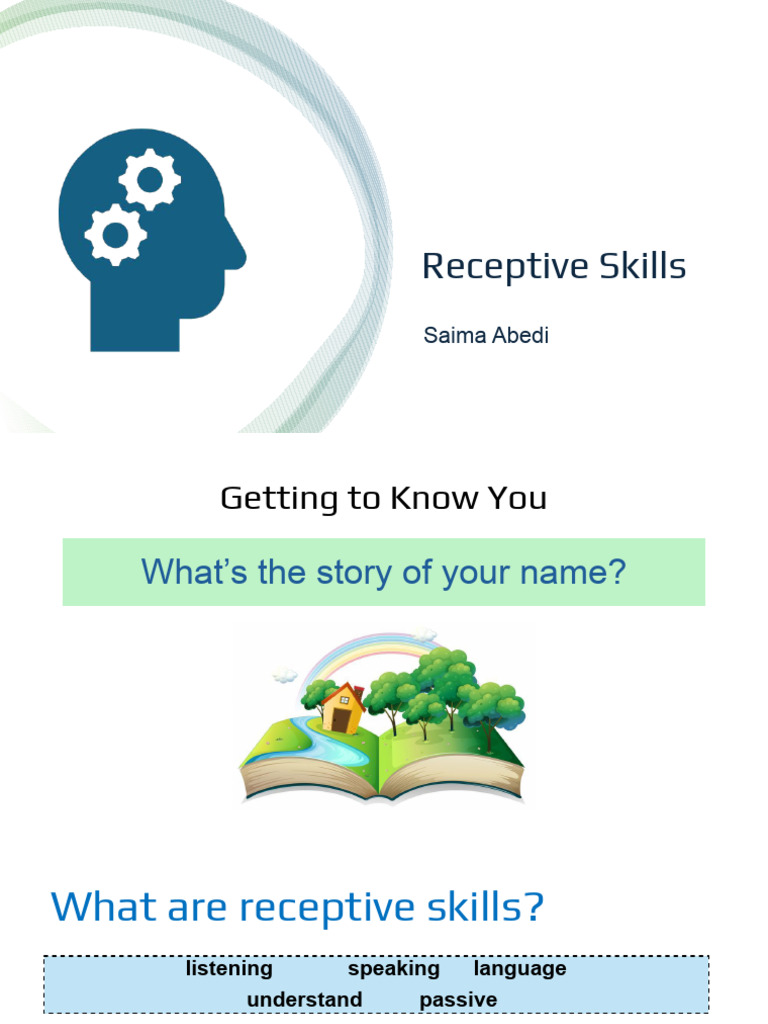 Receptive Skills | PDF
