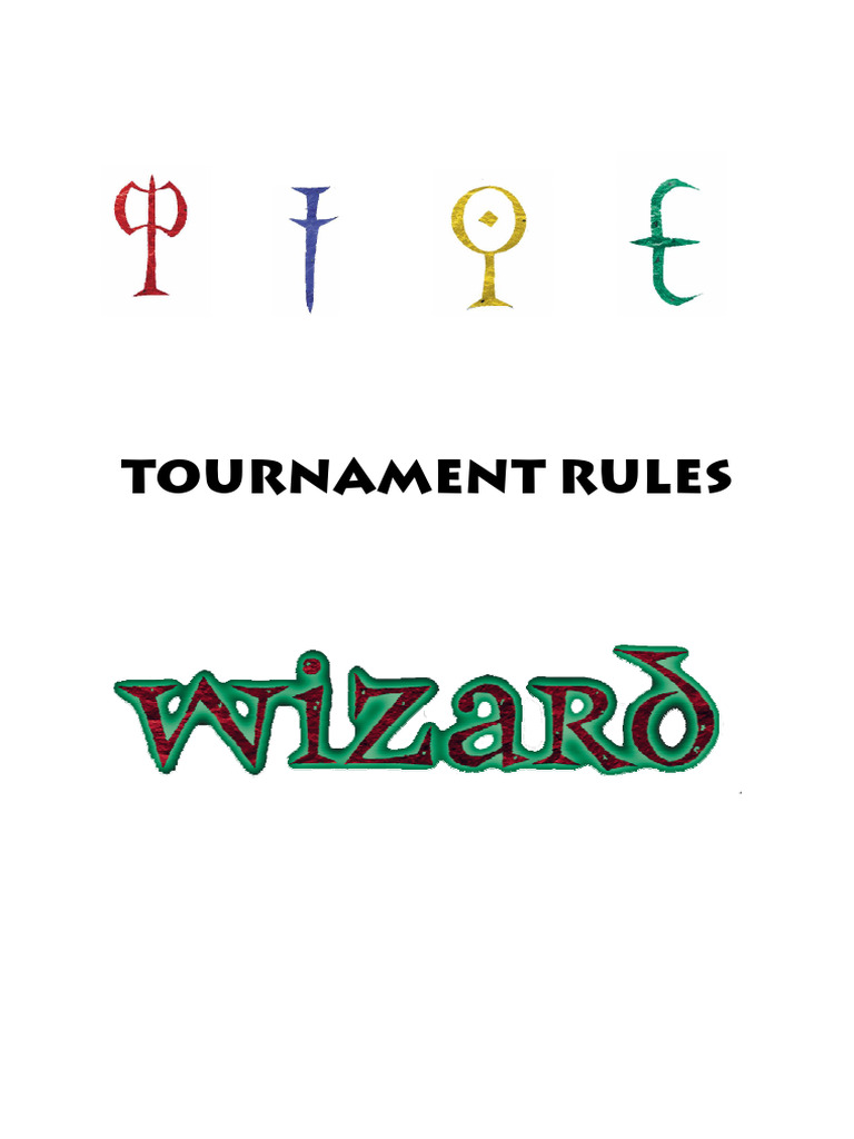 Wizard - Tournament Rules English | PDF