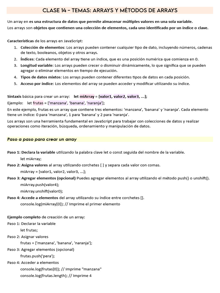 Clase 14 JavaScript | PDF Clase 14 JavaScript | PDF