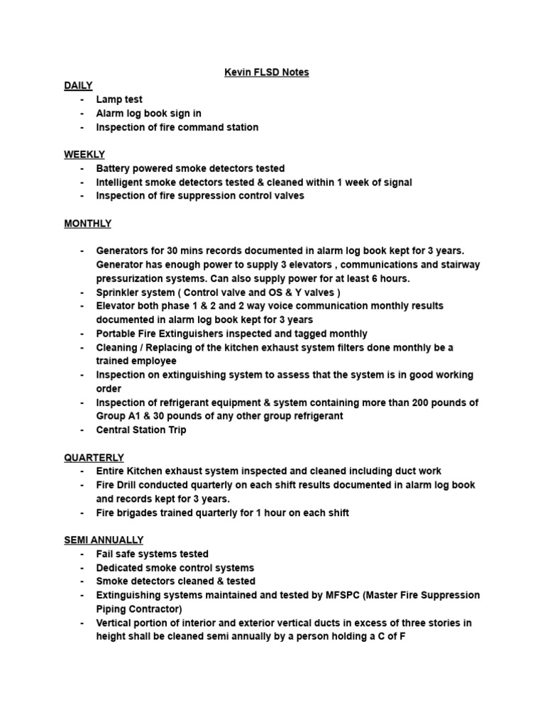 Swapna Fire Safety Notes | PDF