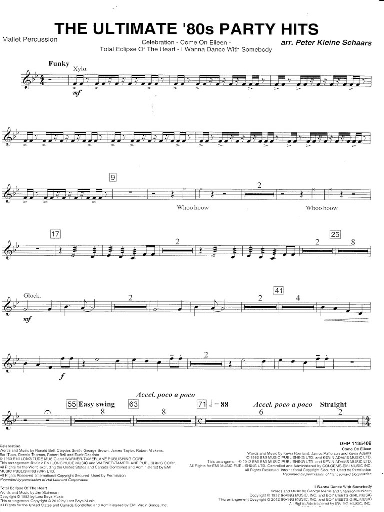 29 The Ultimate 80s - Mallet Percussion | PDF