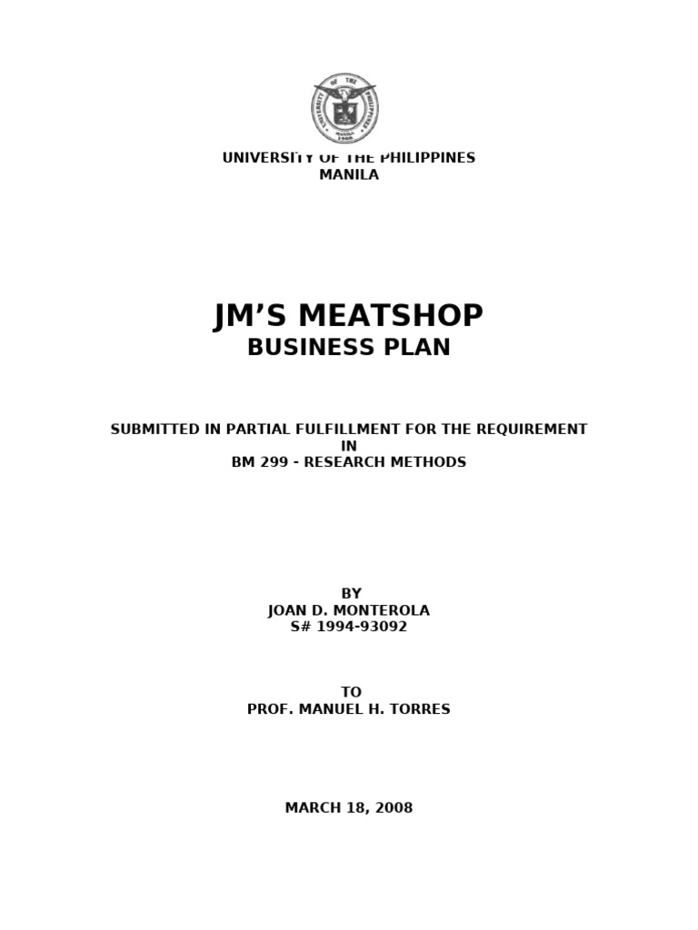 BUSINESS-PLAN-SAMPLE | PDF