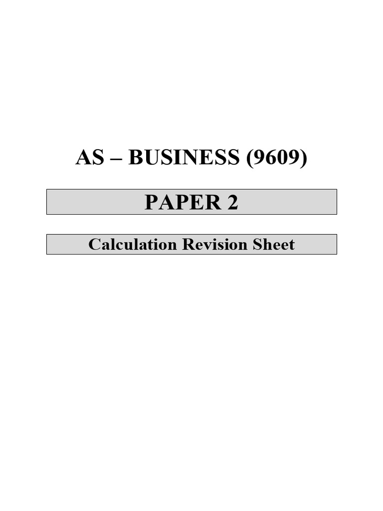 P2 Calculations - 240311 - 015223 | PDF