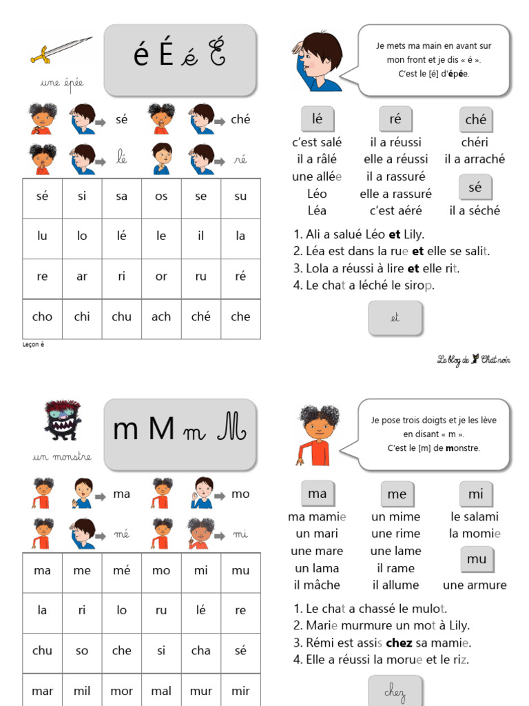 Fiches Sons Période 2 2018 Chat Noir | PDF