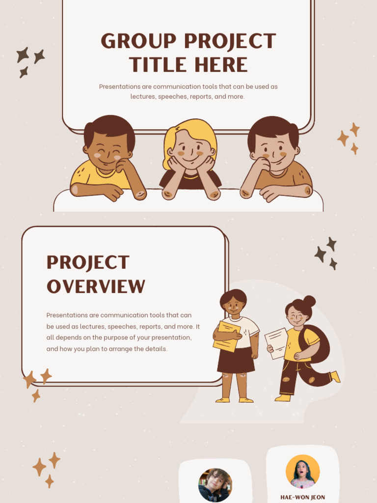 Beige Playful Illustration Group Project Presentation | PDF