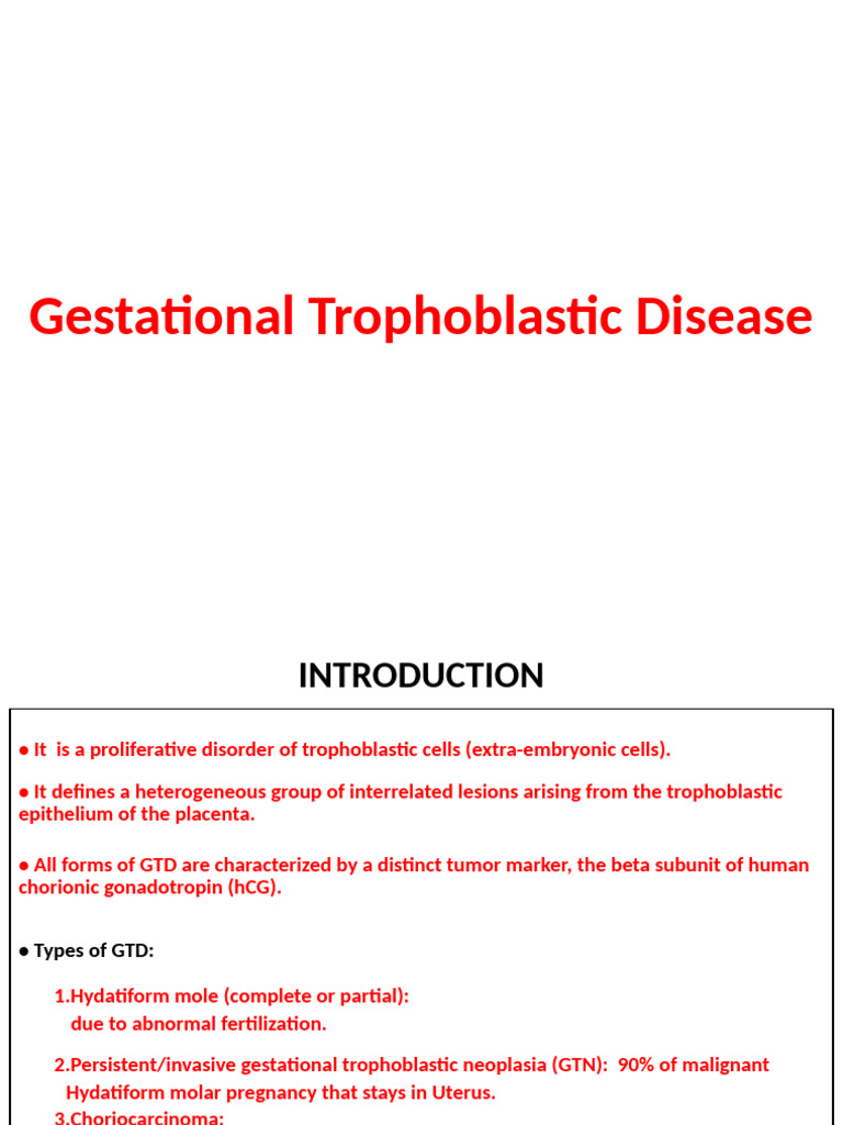 Gestational Trophoblastic Disease | PDF