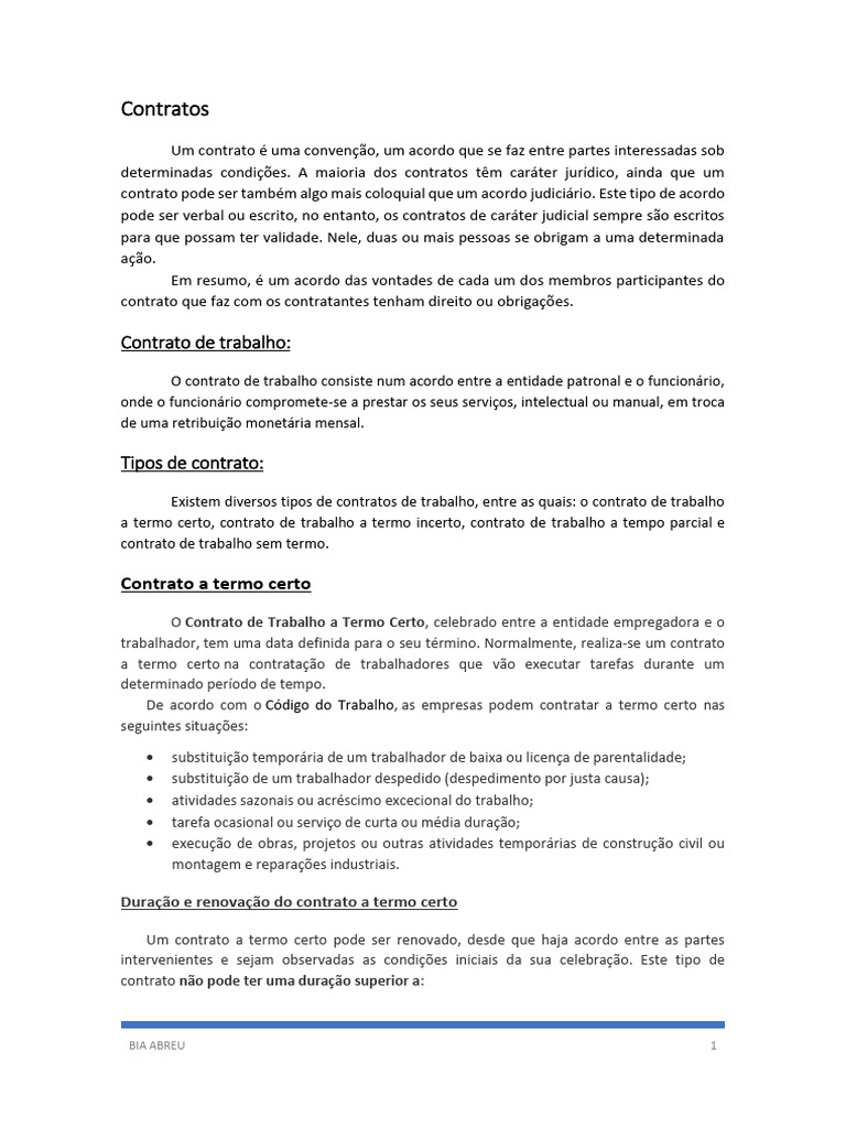 Contratos | PDF