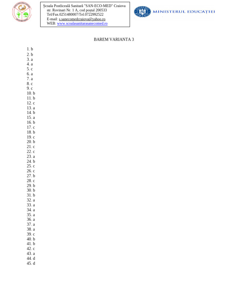 BAREM VAR 3 AN III | PDF