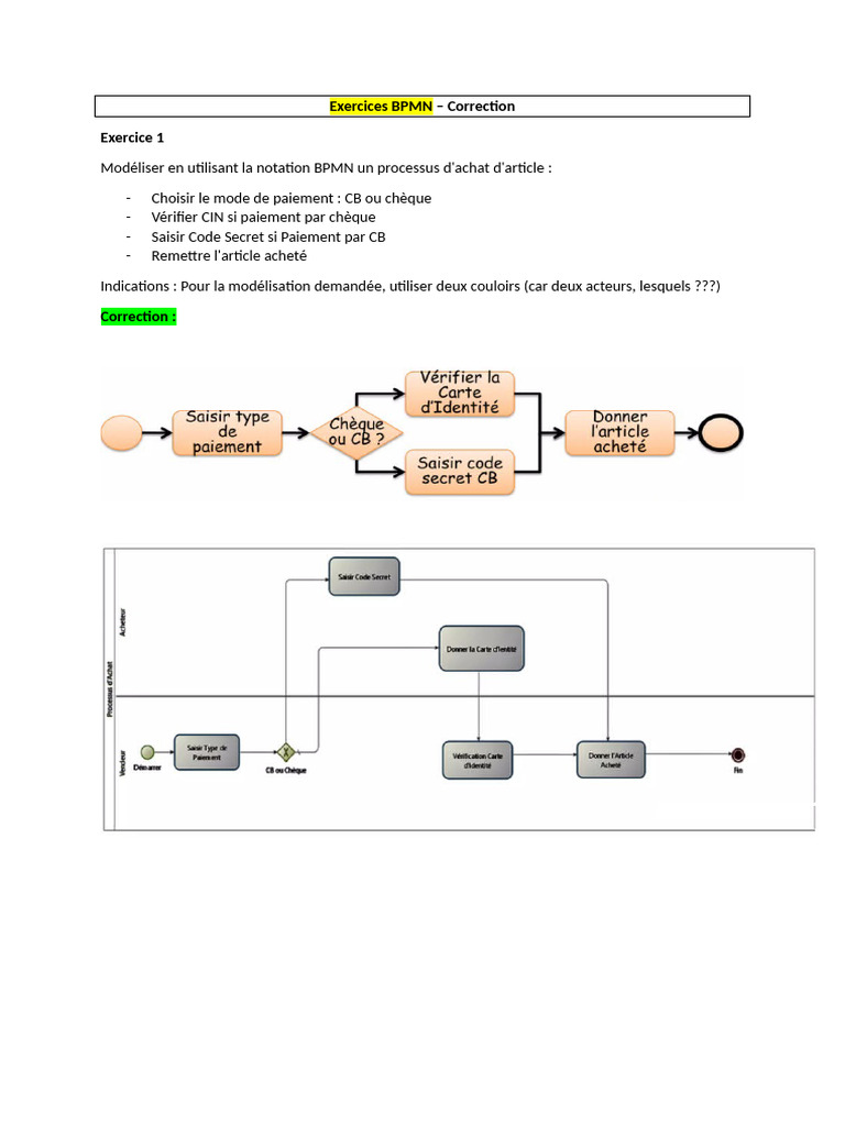 BPMN Exercises for Process Modeling | PDF | Computers