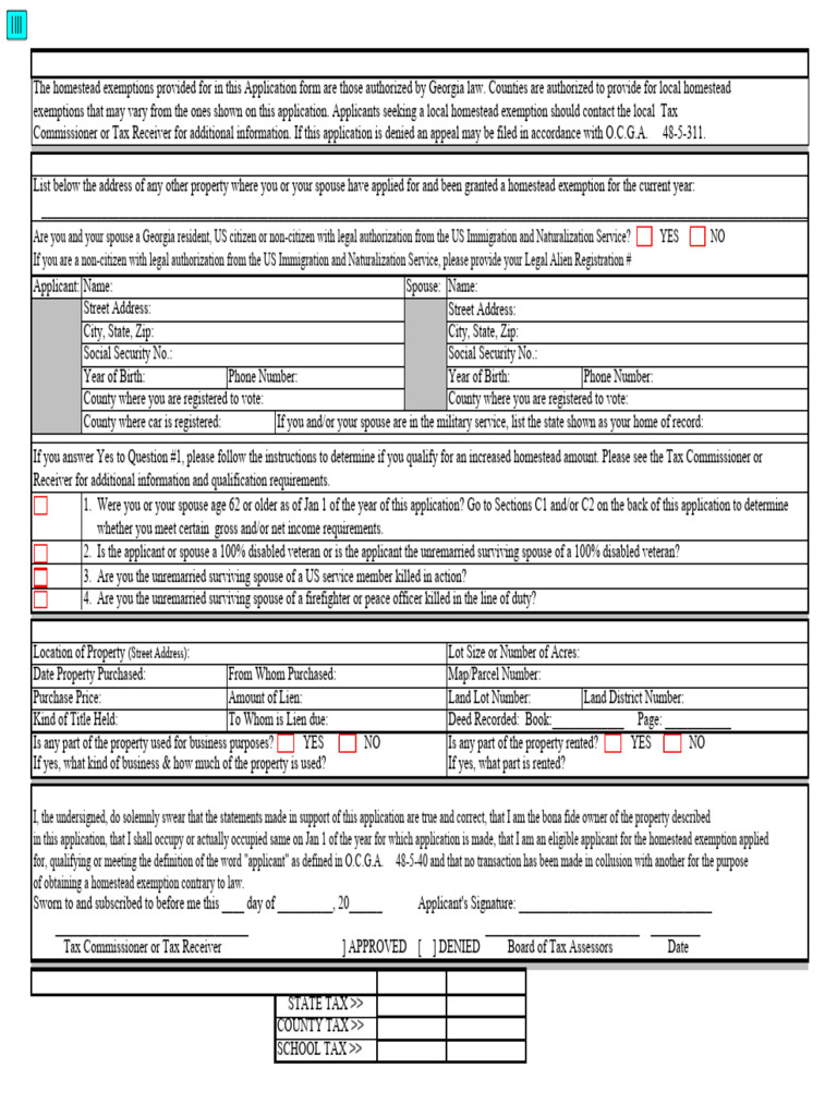 LGS-Homestead Application For Homestead Exemption | PDF | Social ... LGS-Homestead Application For Homestead Exemption | PDF | Social ...