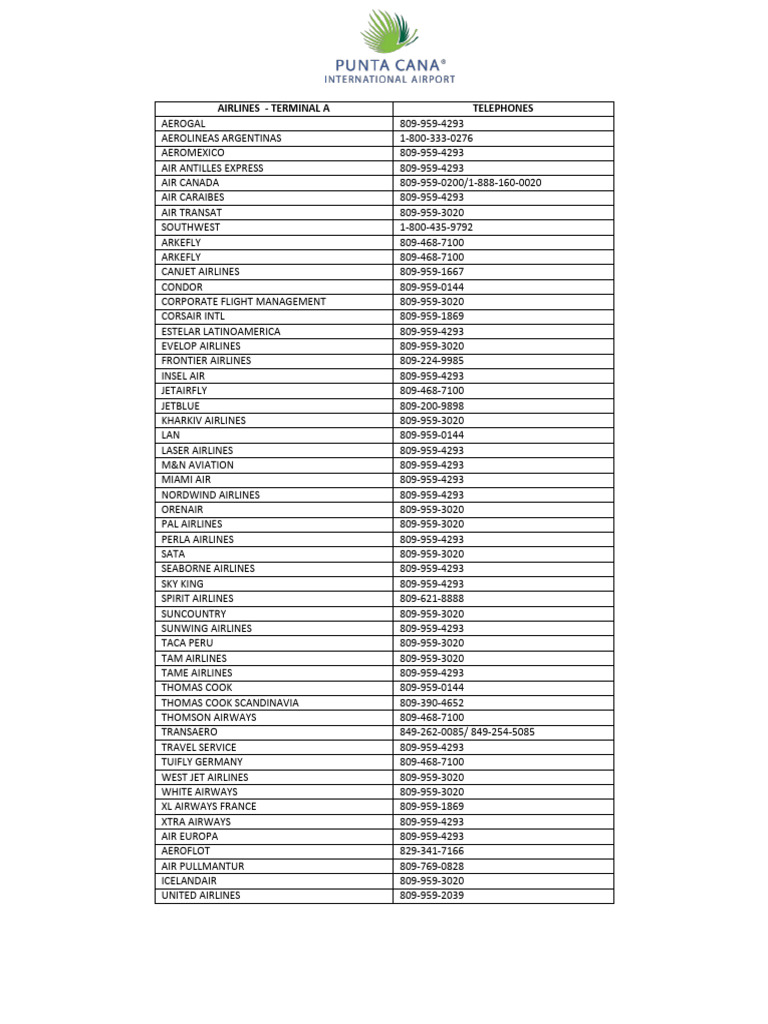 PUJ Terminal-A | PDF