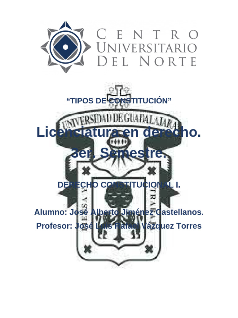 Tipos De Constitución Pdf