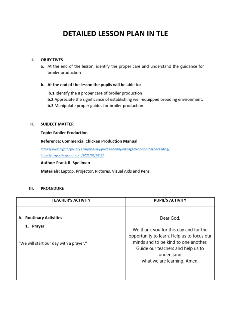 Detailed-Lesson-Plan-in-TLE | PDF