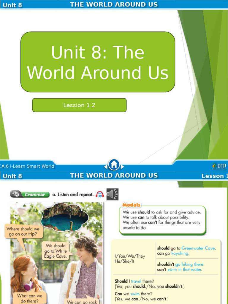 Enlish 6 I Learn Smart World-Unit 8 | PDF