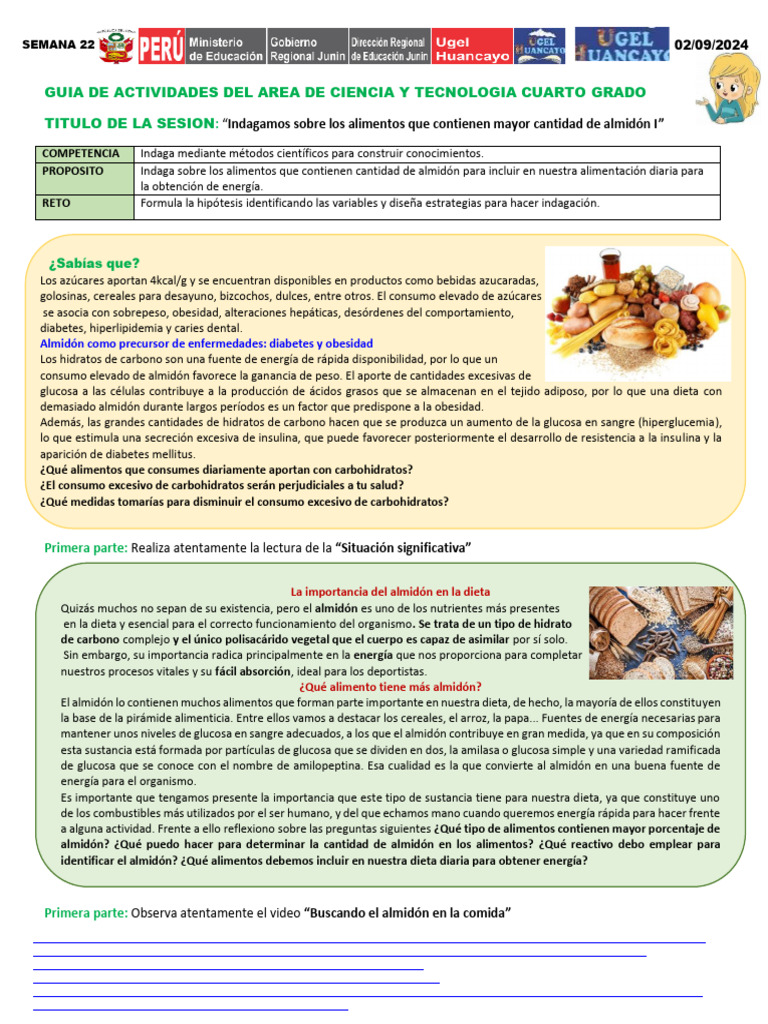 Guia de Actividades 4° - 1-36 | PDF