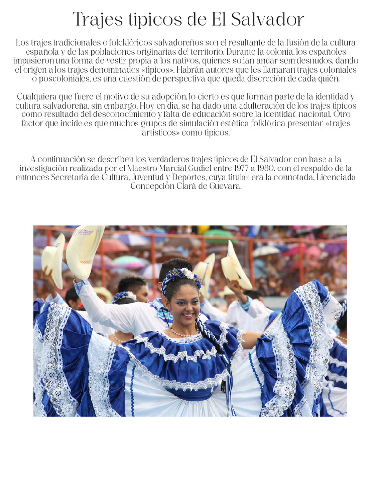 Trajes Tipicos de El Salvador | PDF
