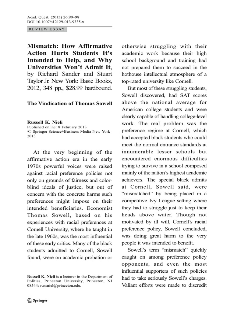Mismatch Effects | PDF
