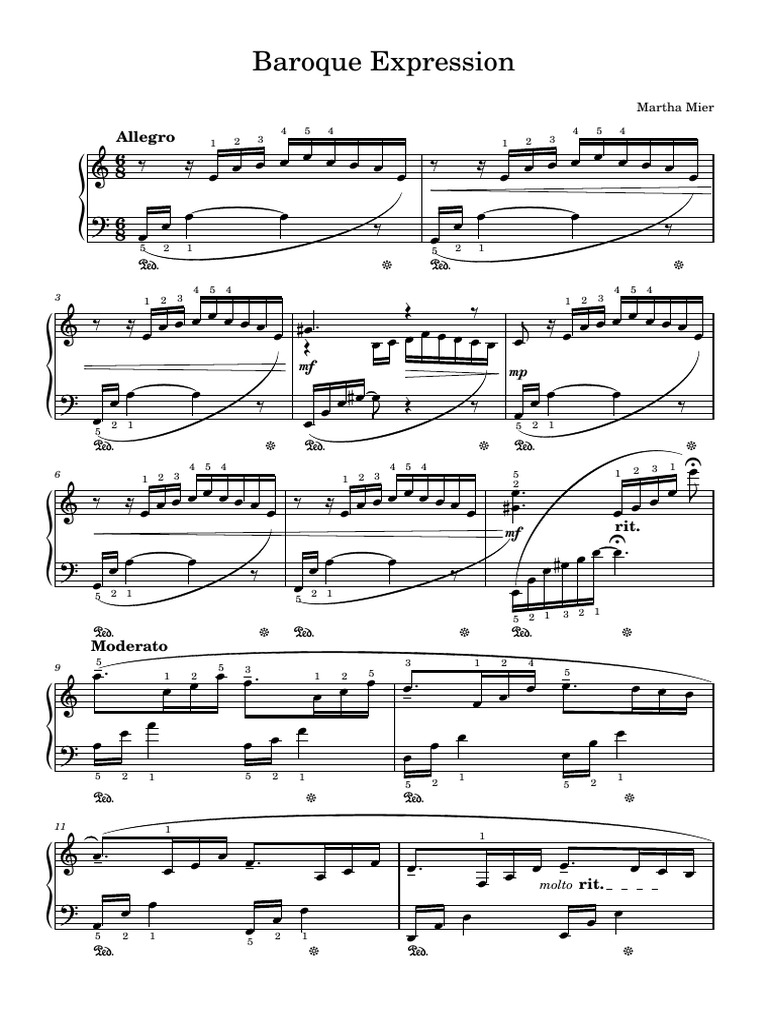 Baroque Expression Martha Mier | PDF