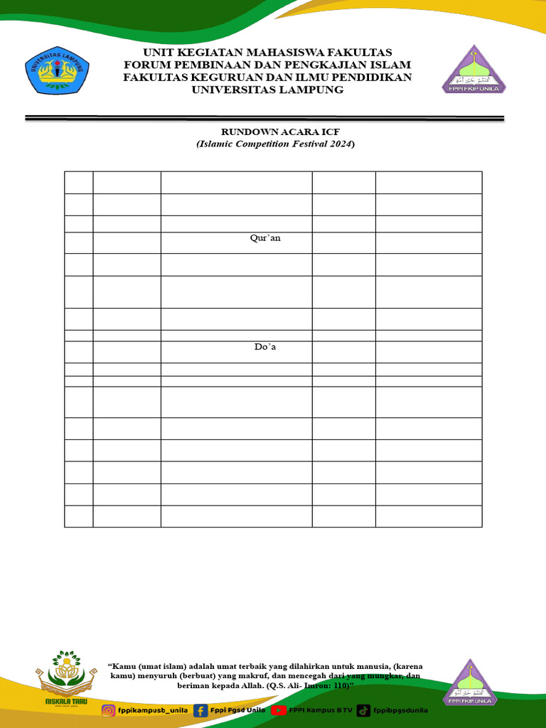 Rundown ICF 2024 | PDF