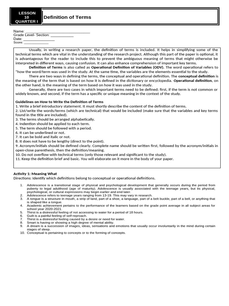 Activity Sheet 10 Q4 RWS 1 | PDF