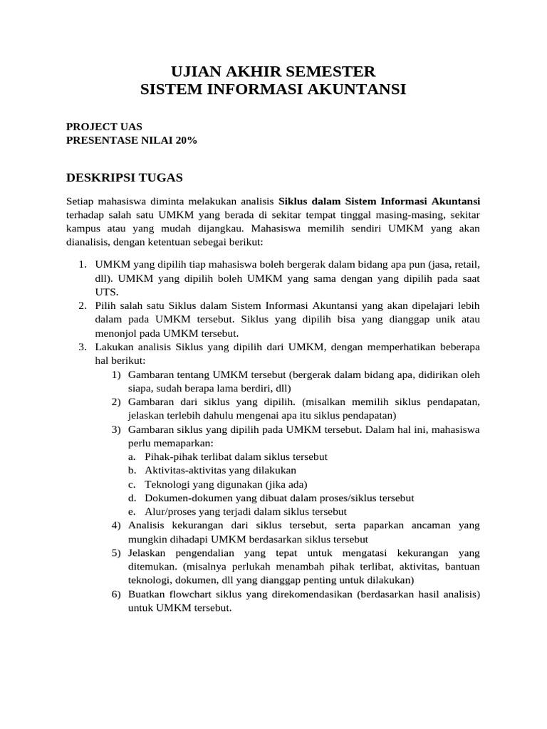 Uas Sia 2024 (D) | PDF
