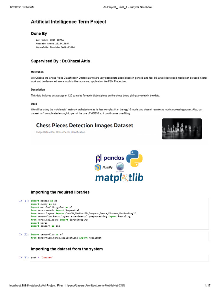 Project - Chess - Pieces AI Project Report | PDF