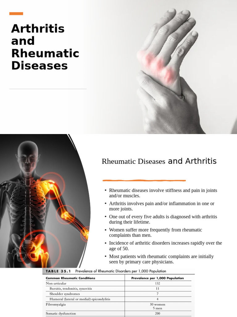 Arthritis and Rheumatic Diseases | PDF
