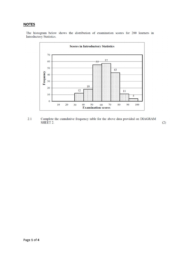 Homework Notes Statistics Pdf