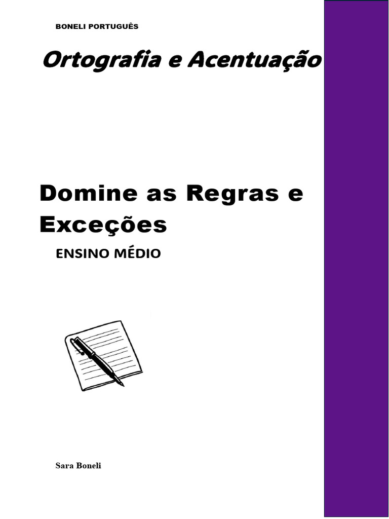Amostra Ortografia e Acentuação Domine As Regras e Exceções | PDF Amostra Ortografia e Acentuação Domine As Regras e Exceções | PDF