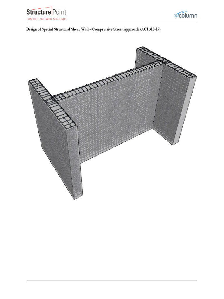 DE Special Structural Shear Wall Compressive Stress ACI 318 19 Spcolumn ...