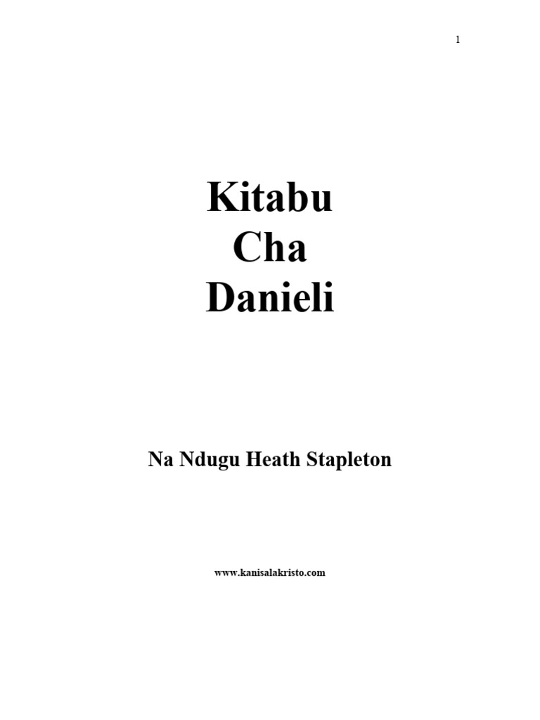 Danieli Kitabu Cha Danieli | PDF