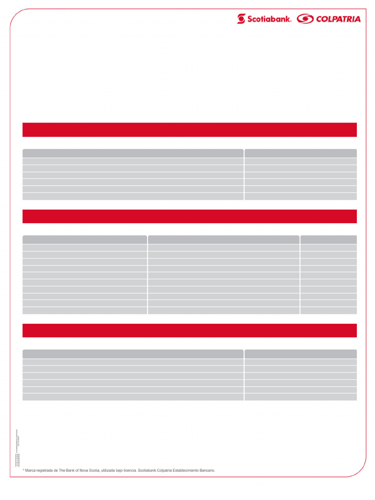 Reporte ( ) Anual de Costos Financieros Año 2020: Comisiones en Ctacte, Ctaaho, TRJ Credito | PDF