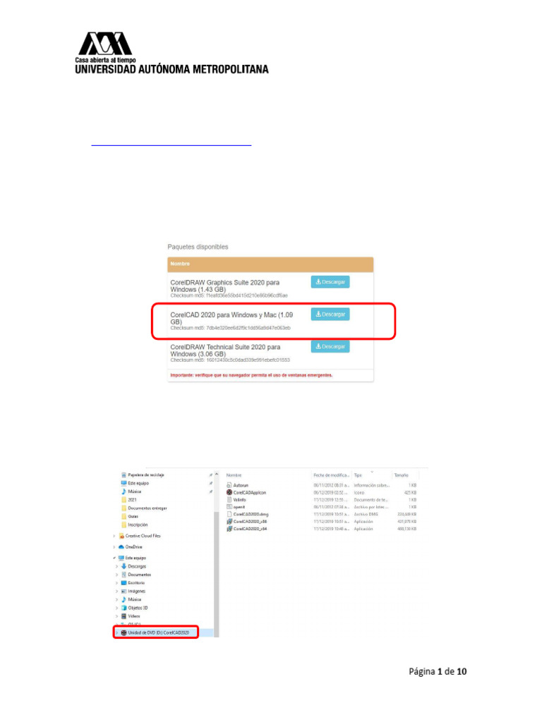 Guia Rapida de Instalacion CorelCAD 2020 para Windows | PDF