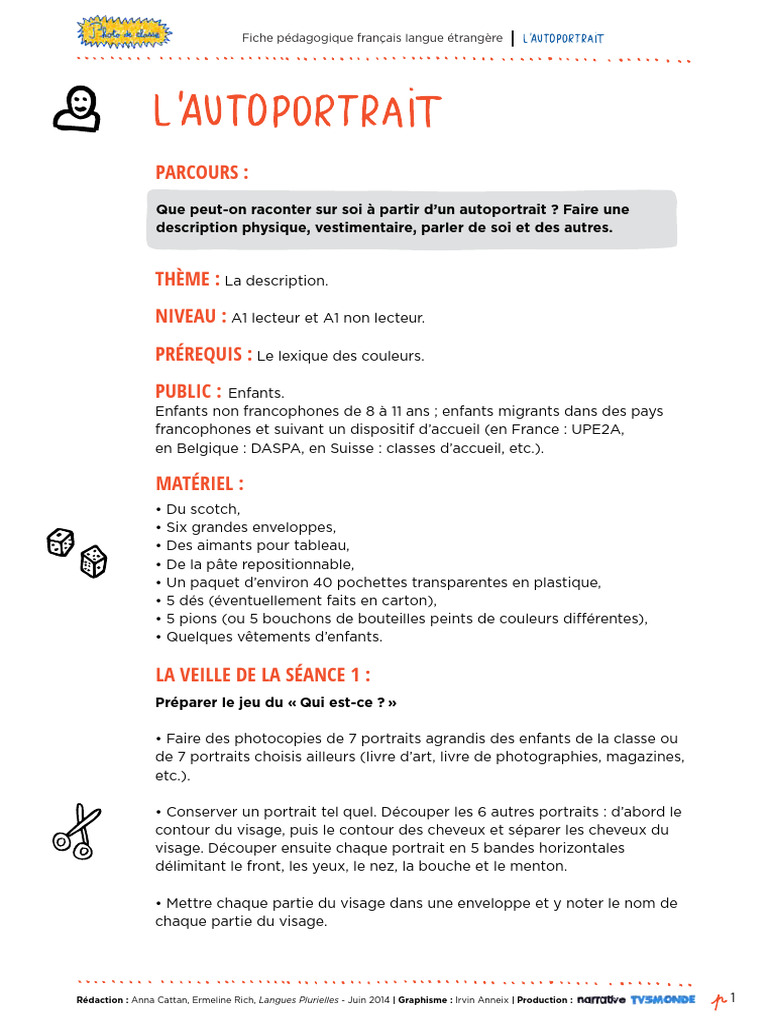 Field Media Document 3832 Photoclasse Fle Autoportraits Prof2 | PDF