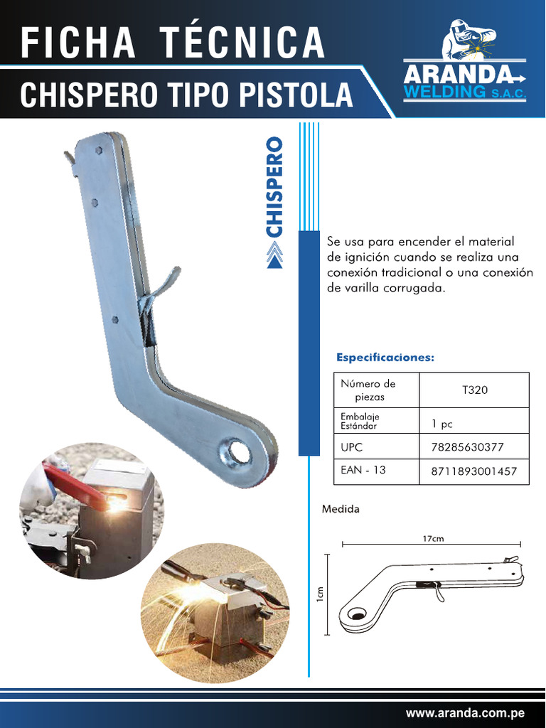 Ficha Tecnica Chispero Tipo Pistola | PDF