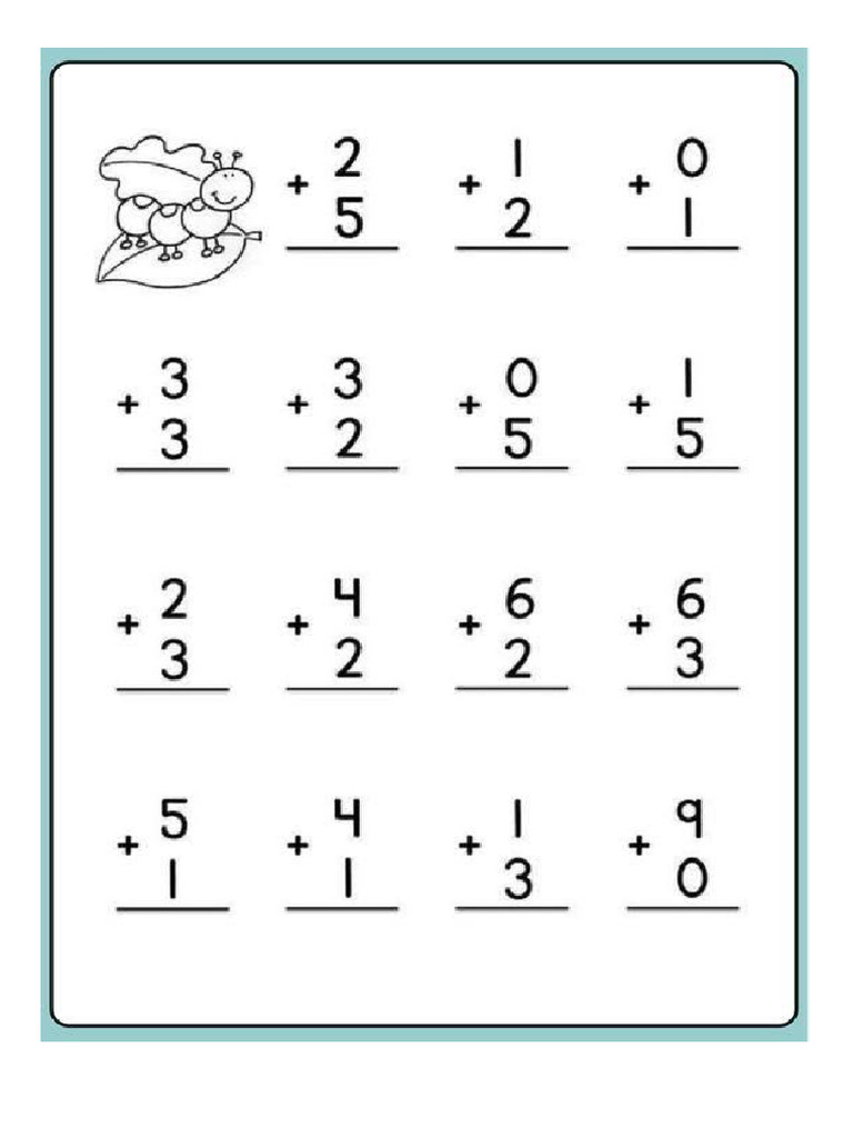 FICHA ADICION INICIAL 1 | PDF