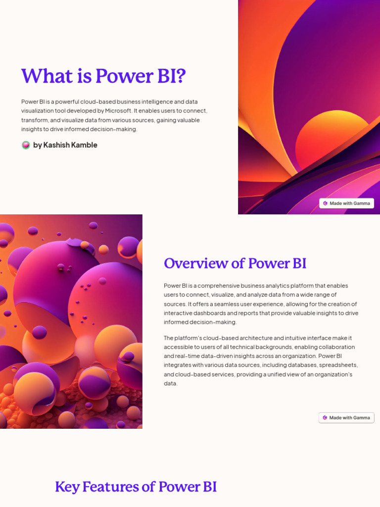 Power Bi - Eye Catcher Tool For The Data Visualization | PDF