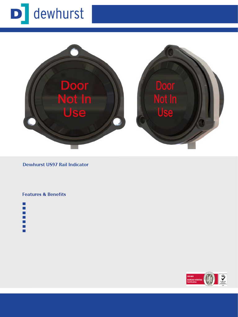 RW103 US97 Rail Indicator | PDF