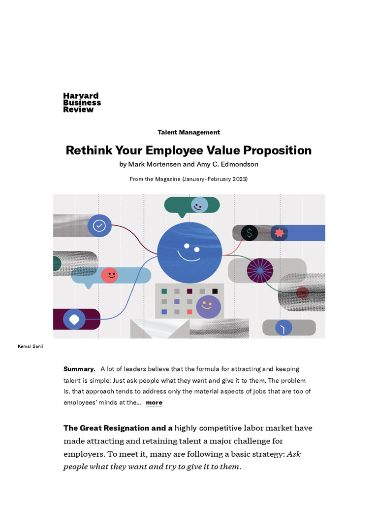 Rethink Your Employee Value Proposition | PDF