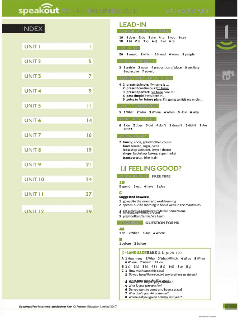 pdf-sb-answer-key-speak-out-preintermediate_compress | PDF