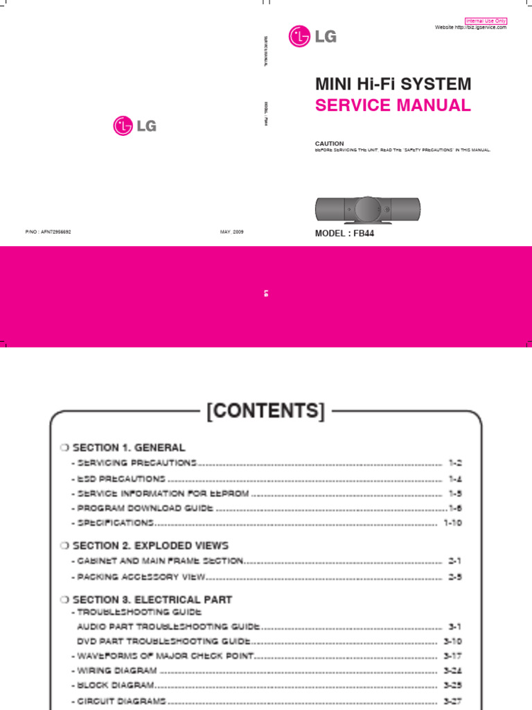 LG fb44 Afn72956692897799 | PDF