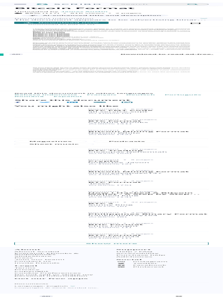 Bitcoin Format PDF | PDF