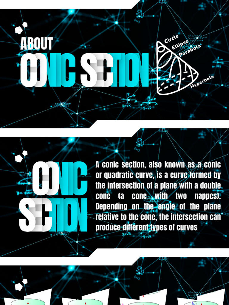 A Conic Section, Also Known As A Conic or Quadratic Curve, Is A Curve ...