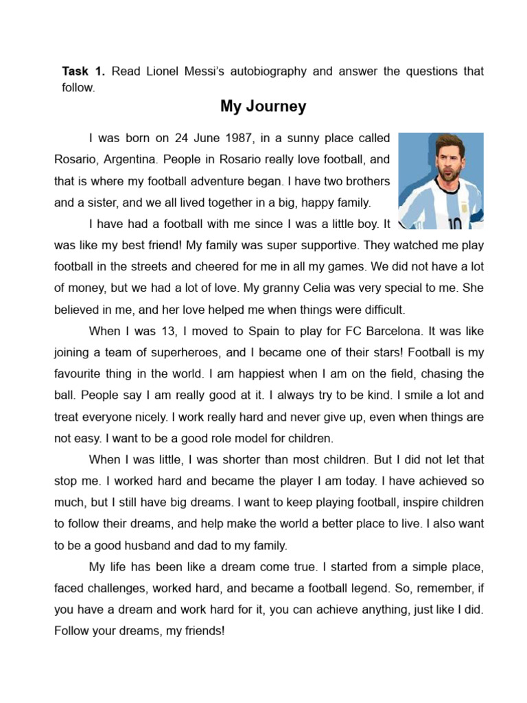 Lionel Messi - Autobiography | PDF | Sports & Recreation | Self-Improvement