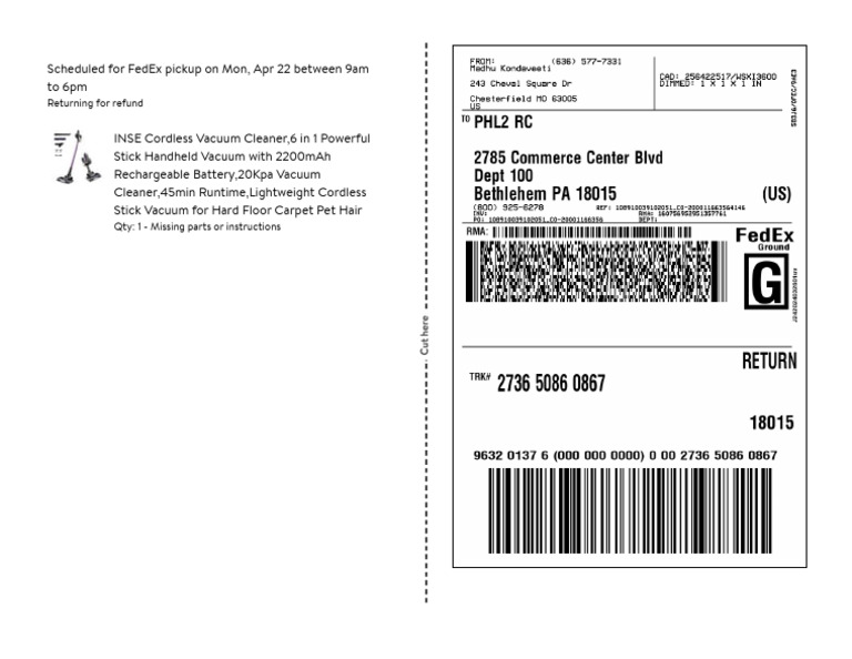 Walmart Return Label | PDF