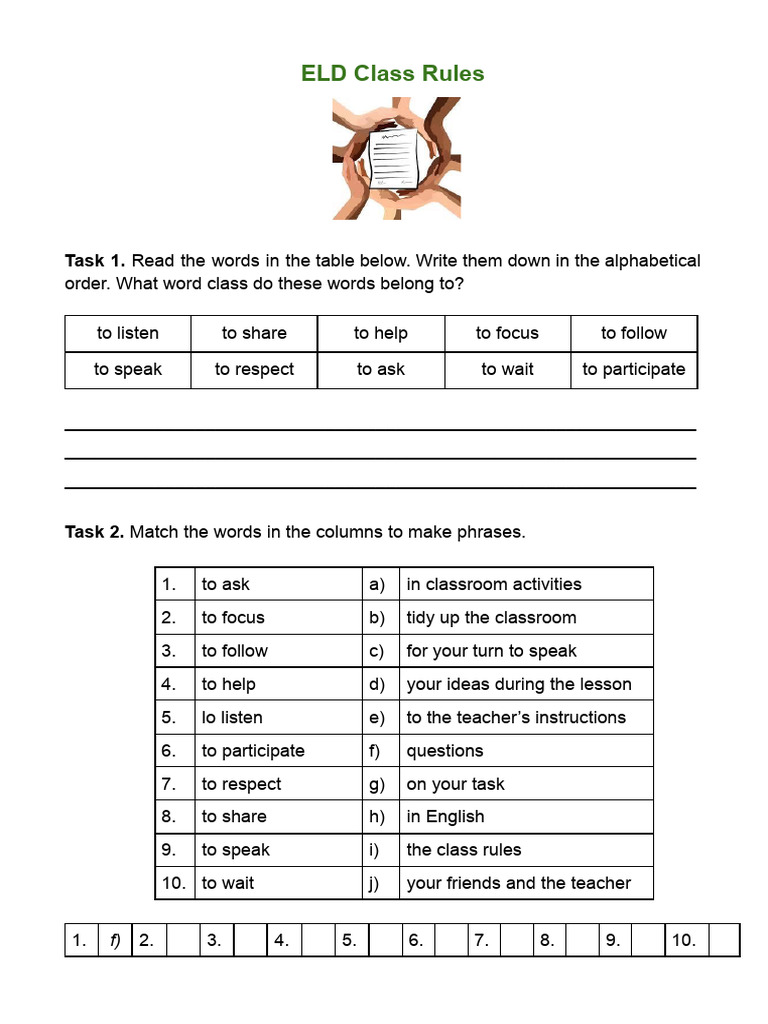 ELD Class Rules - P5 | PDF