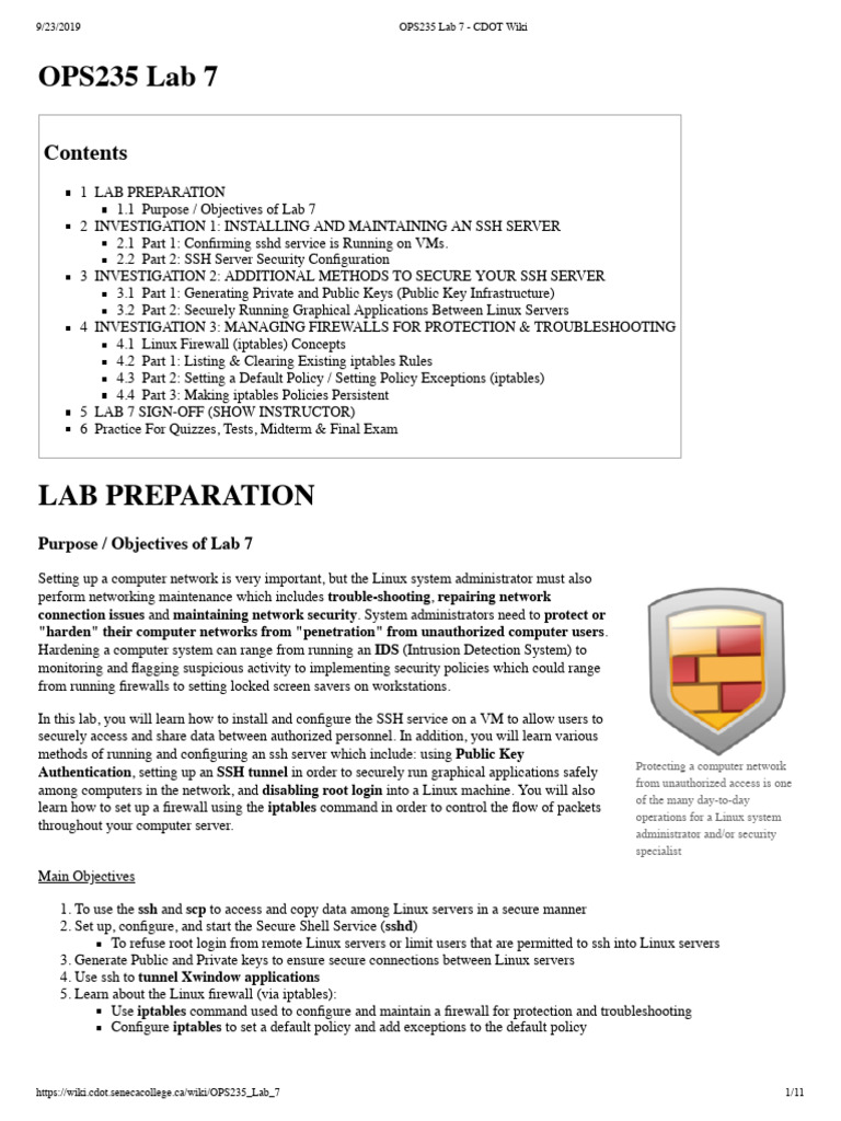 OPS235 Lab 7 - CDOT Wiki | PDF
