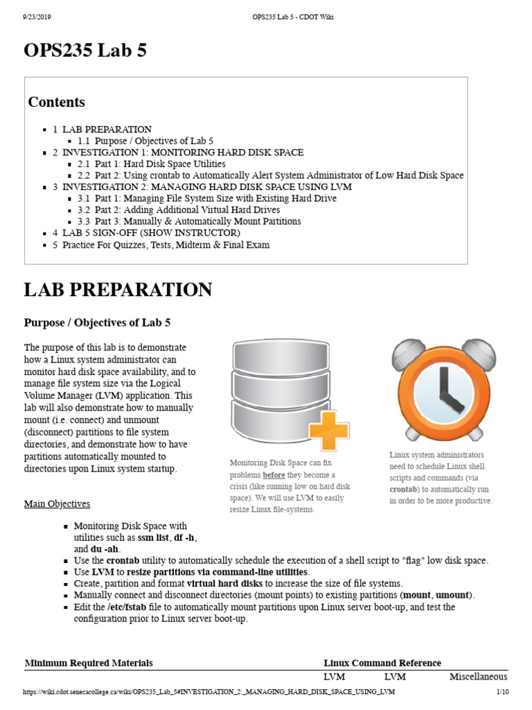 OPS235 Lab 5 - CDOT Wiki | PDF