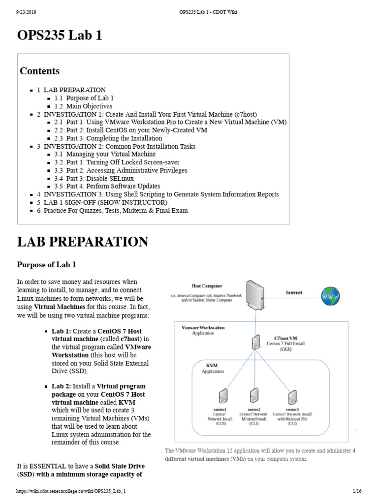 OPS235 Lab 1 - CDOT Wiki | PDF
